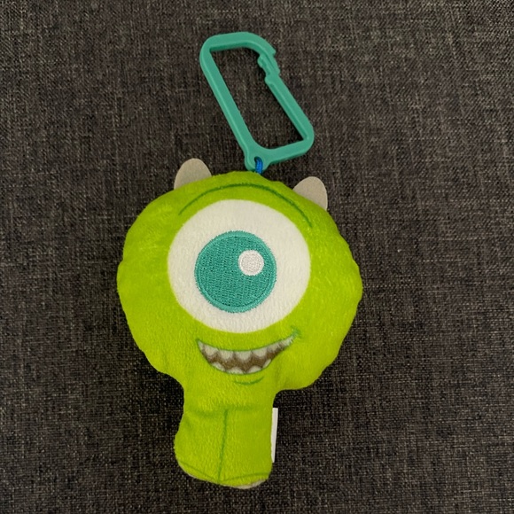 Disney | Toys | Disney Pixar Monsters Mike Wazowski Plush Keychain Toy ...